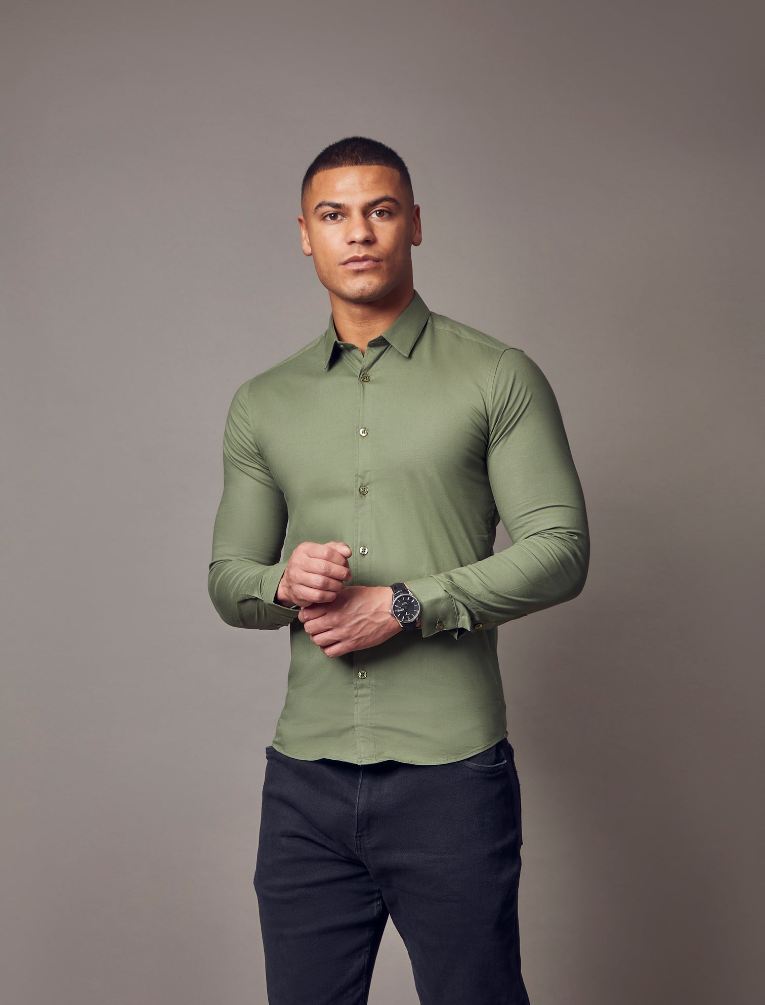 Men's Muscle Fit Shirts - Tapered Fitted Shirts | Tapered Menswear